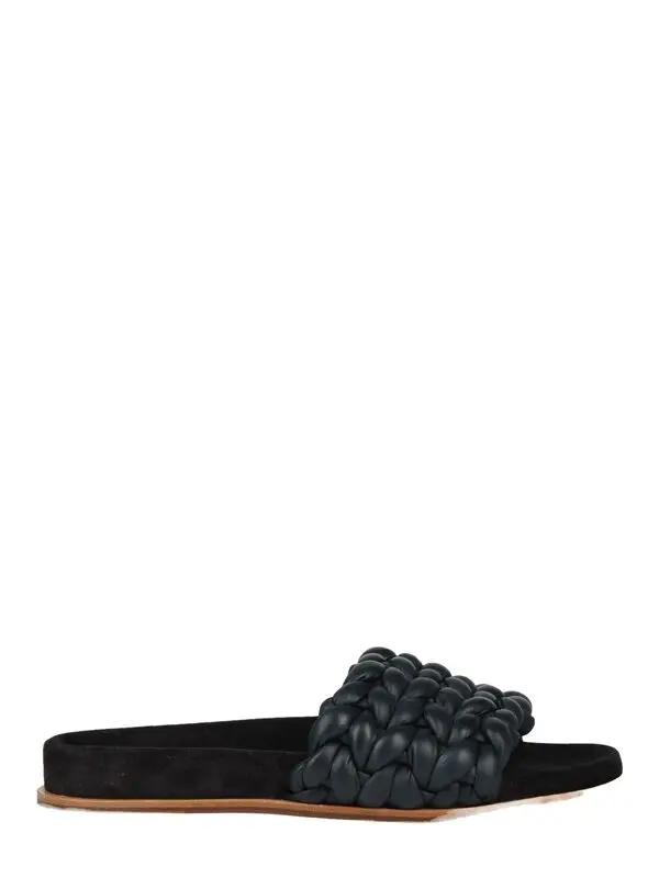 Chloé Minimalist Woven Leather Sandals - Blue