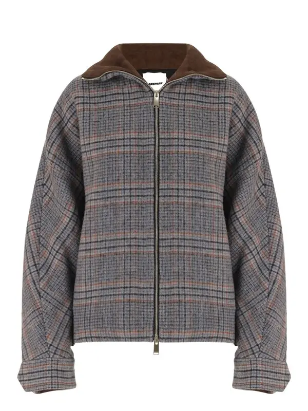 DARKPARK Checked Zip-up Jacket - No