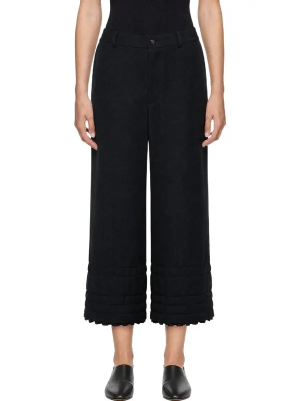 Comme Des Garçons Casual Trousers With Belt Loops - Black
