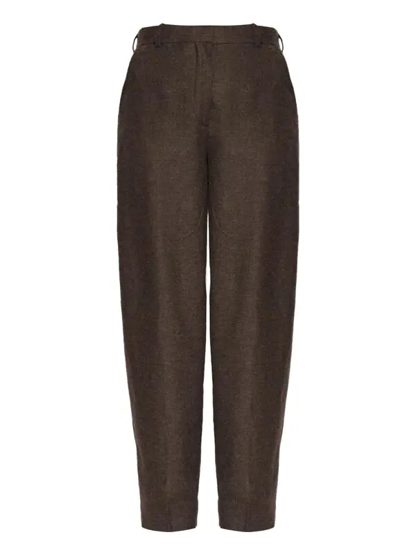 TOTEME High-waist Trousers - Brown