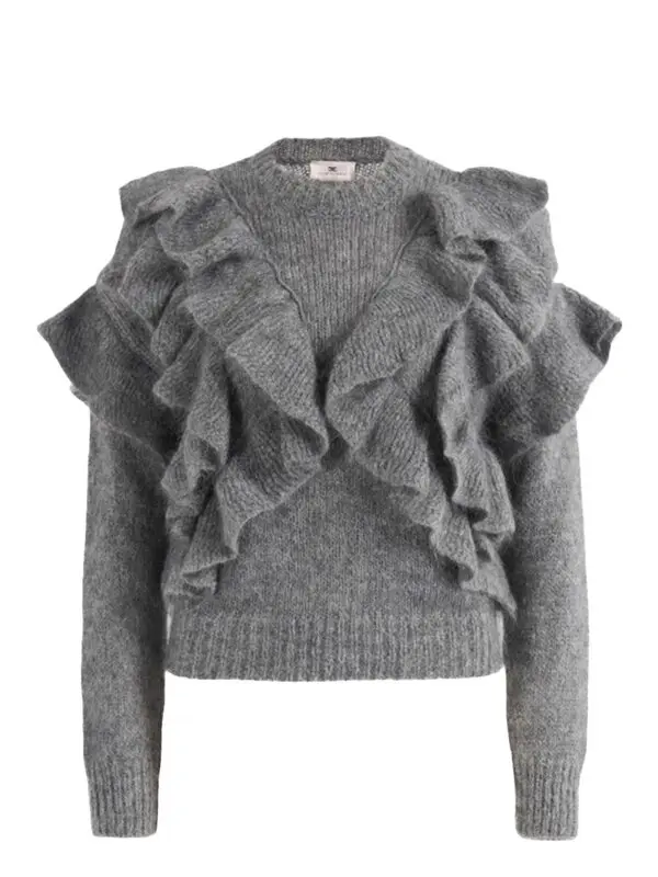 Elisabetta Franchi Knit Ruffled Jumper - No