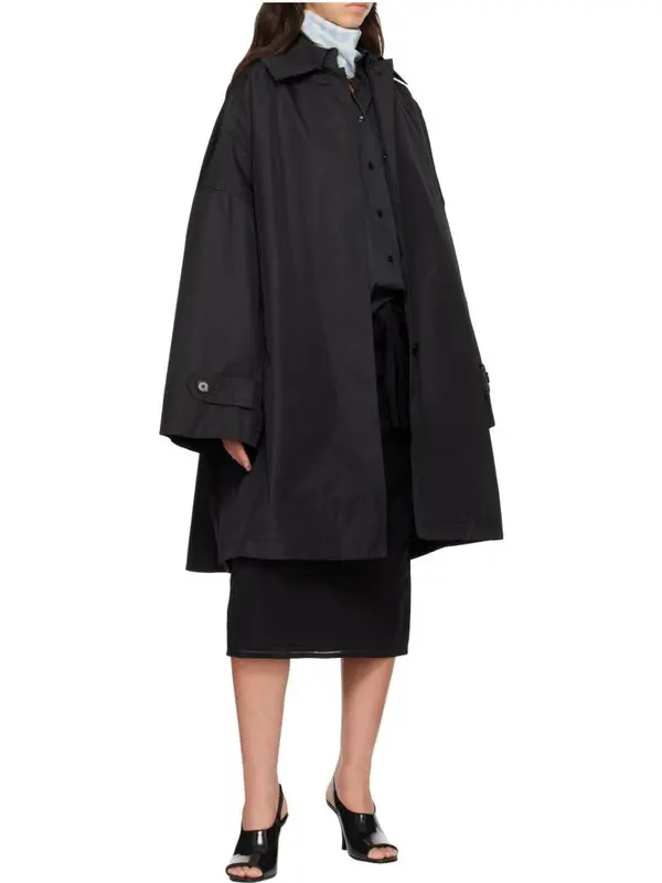 TOTEME Drawstring-waist Midi Skirt - Black