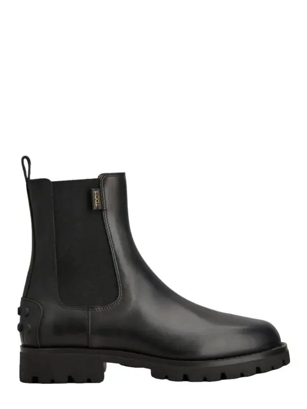 TOD'S Ankle Boots In Leather - Black