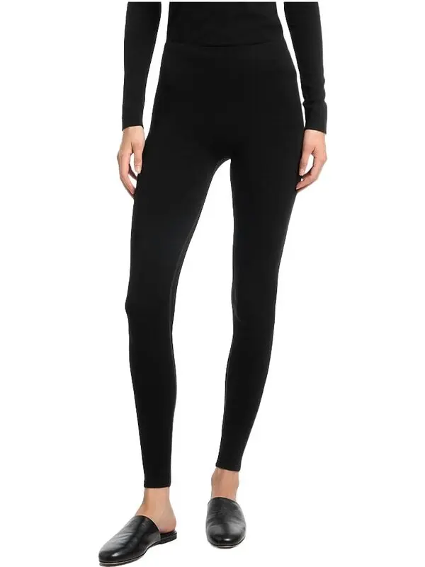TOTEME Elastic-waist Leggings - Black