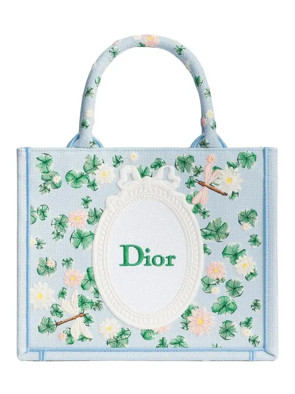 Dior Small Book Tote With Strap - Multicolor