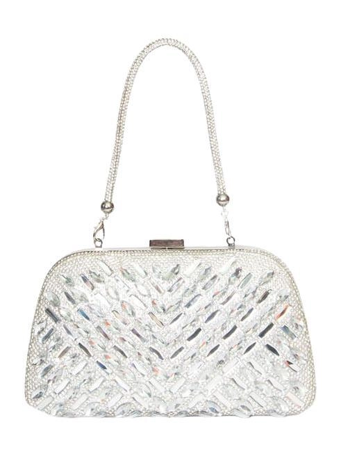 LAUREN LORRAINE Luna Clutch - Silver
