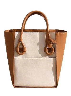 CALLAS MILANO Pia North / South Tote Bag Canvas - Brandy
