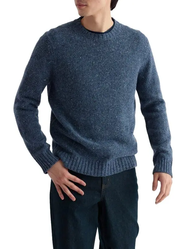 SEASALT CORNWALL Trowan Merino Wool Blend Sweater - Squall