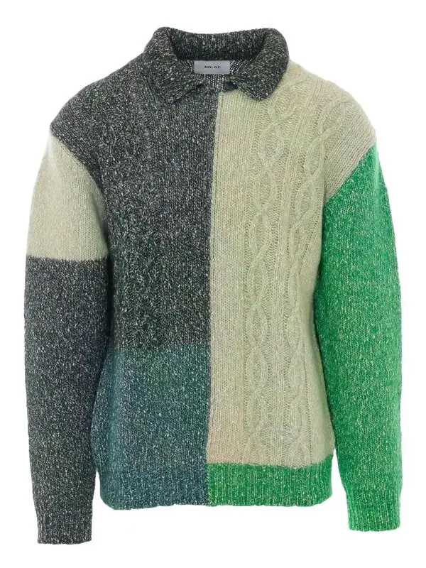Nn07 Earling Cable-knit Sweater - Neutrals