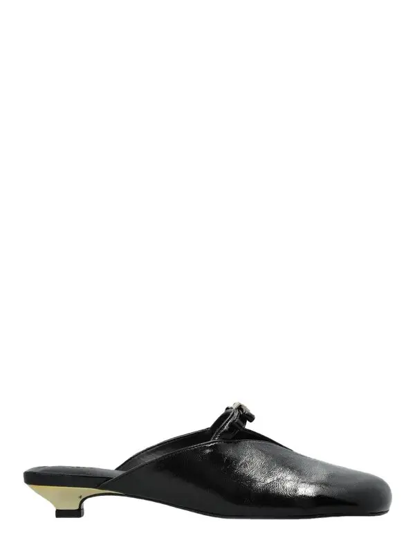 GANNI Bow-detail Mules - Black