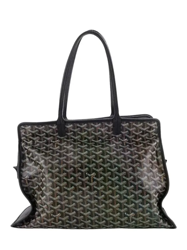 Goyard Hardy Pet Carrier Coated Canvas Pm Tote Bag - Black