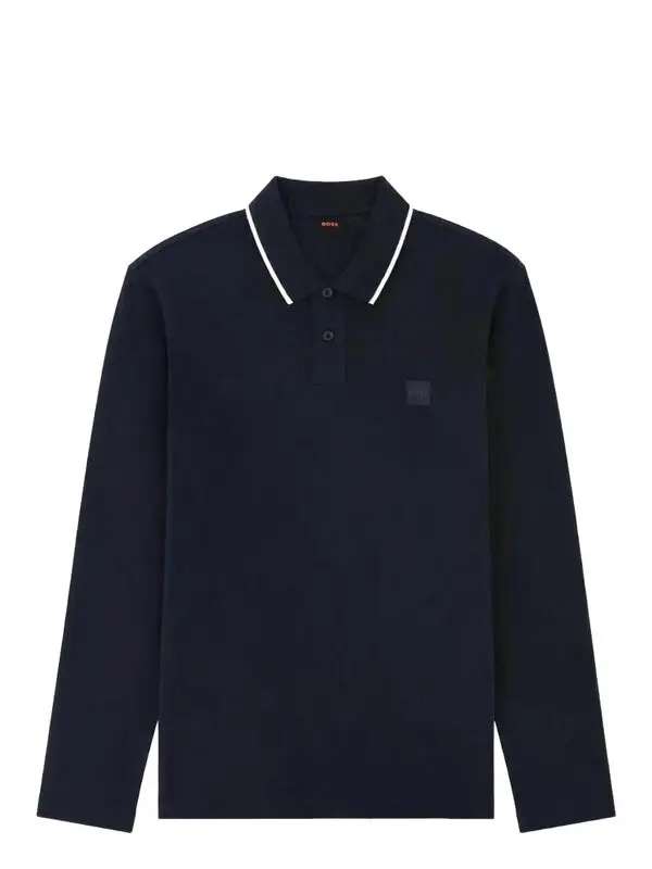 BOSS Long-sleeve Polo Shirt - Blue