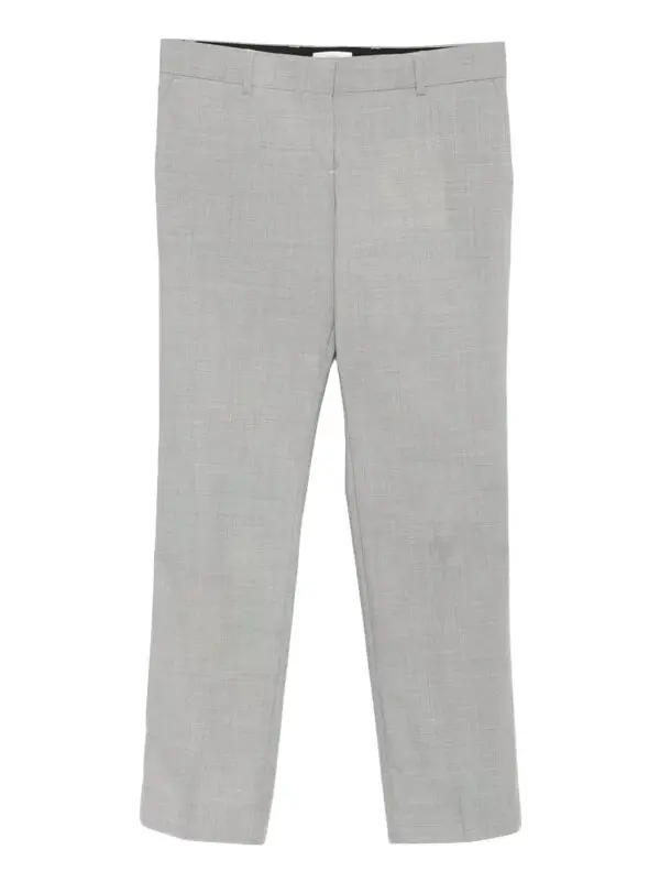 TOTEME Pressed-crease Tailored Wool Trousers - Grey