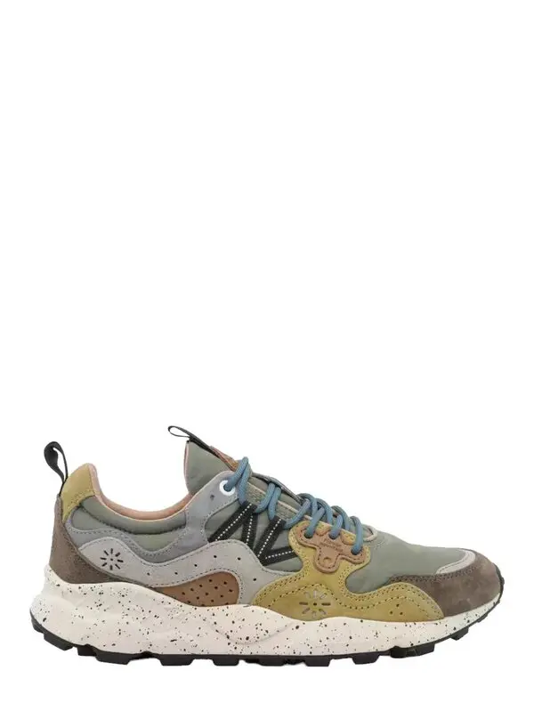 FLOWER MOUNTAIN Yamano 3 Suede-panelled Low-top Sneakers - Brown