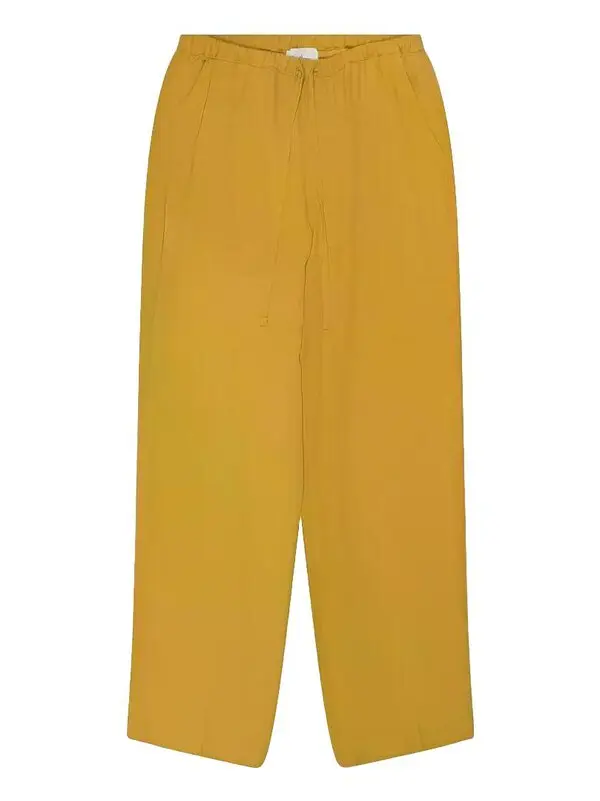 SECOND / LAYER Primo Belt-loops Drop-crotch Trousers - Yellow