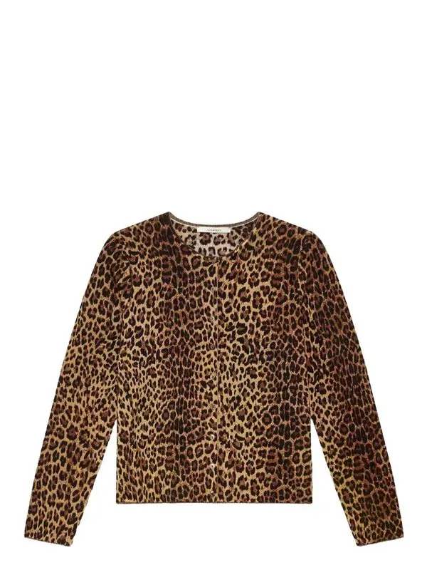 Malìparmi Leopard-print Wool Cardigan - Brown