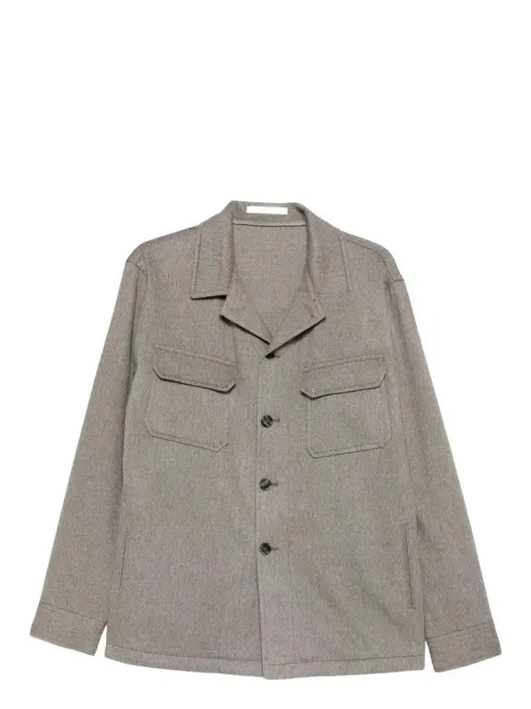 Tagliatore Button-up Chest-pocket Jacket - Grey