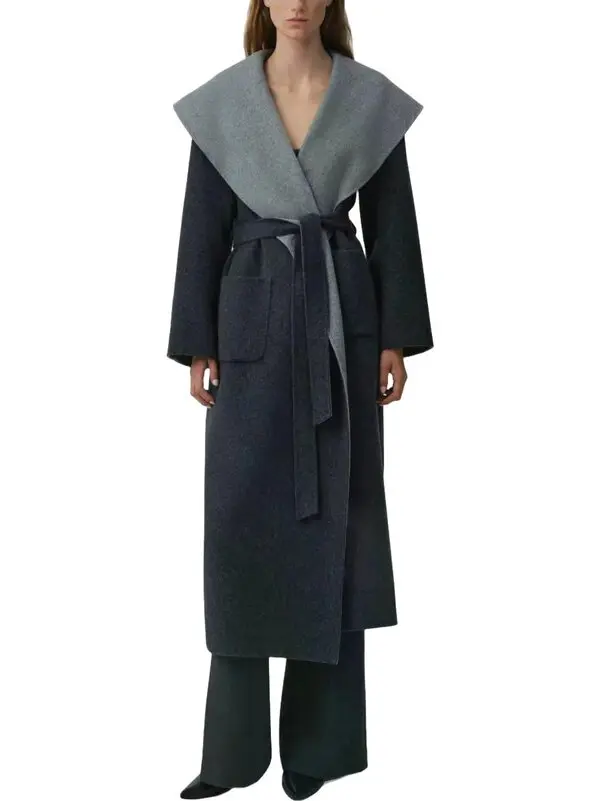 Simkhai Allura Reversible Belted Coat - Grey