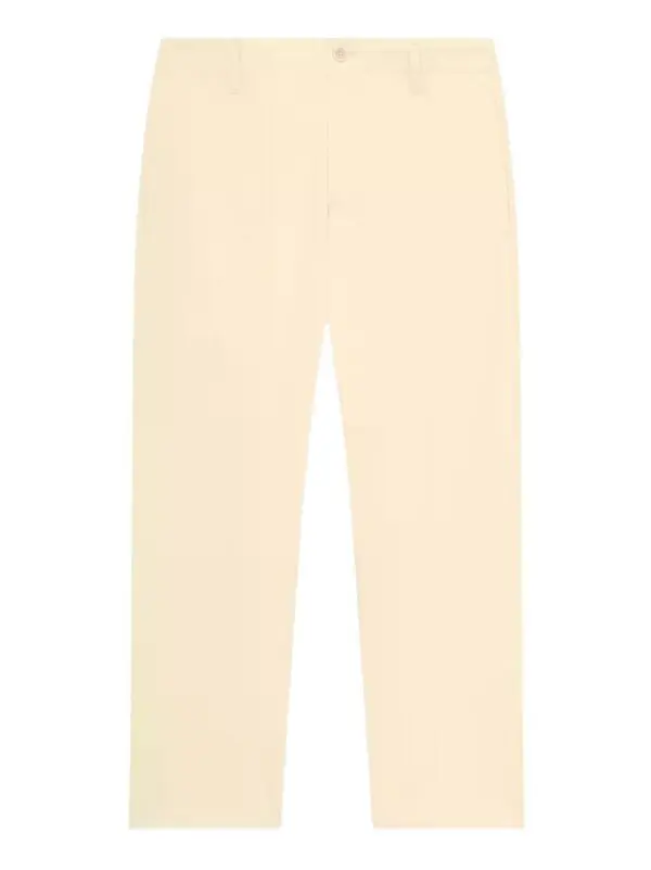 LARDINI Flat-front Cotton-twill Trousers - Neutrals