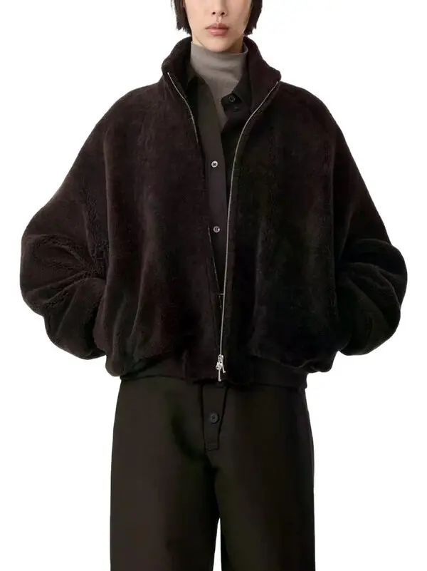 Studio Nicholson Banthe Shearling Bomber Jacket - Brown