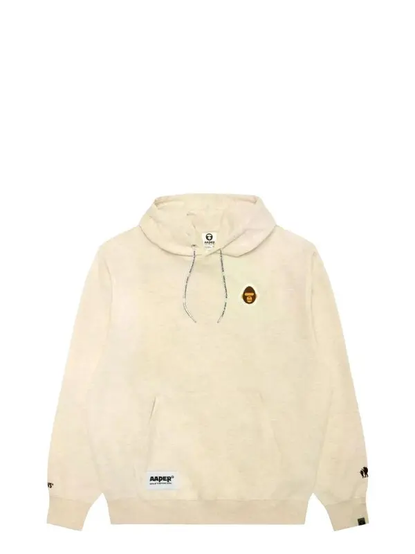 AAPE BY *A BATHING APE Aaper Logo-embroidered Hoodie - Neutrals