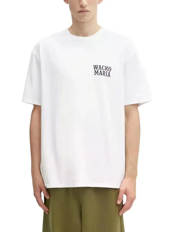 WACKO MARIA Logo-print Knit T-shirt - White