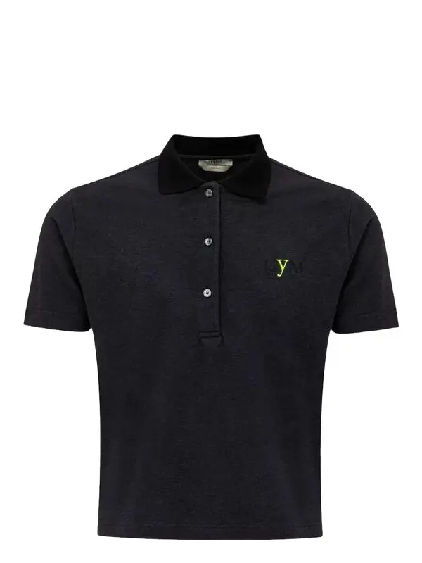 Fendi Logo-embroidered Polo Shirt - Grey