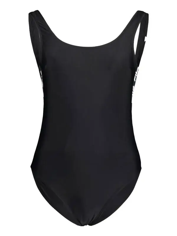 FILA Logo-tape Swimsuit - Black