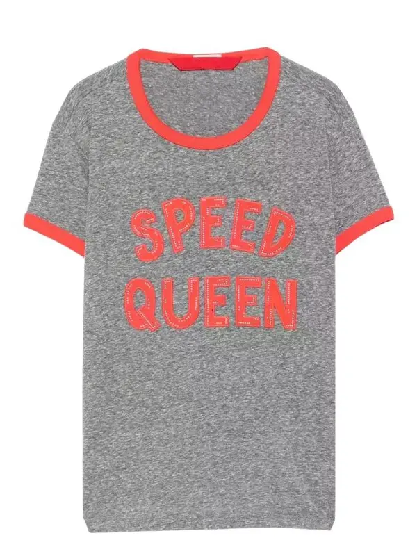 MOTHER Slogan-print T-shirt - Grey