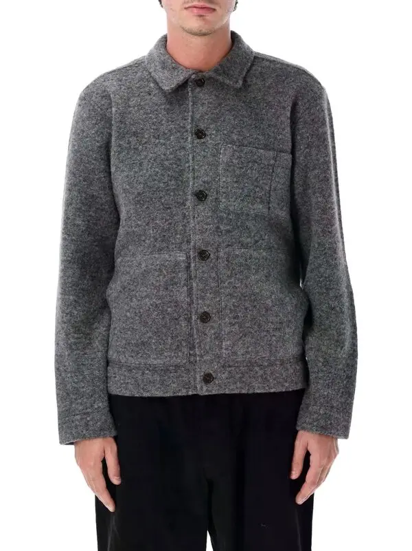 Universal Works Uniform Button-up Patch-pocket Jacket - Grey