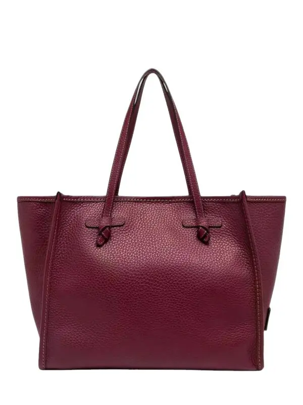 GIANNI CHIARINI Large Marcella Grained Leather Shoulder Bag - Red