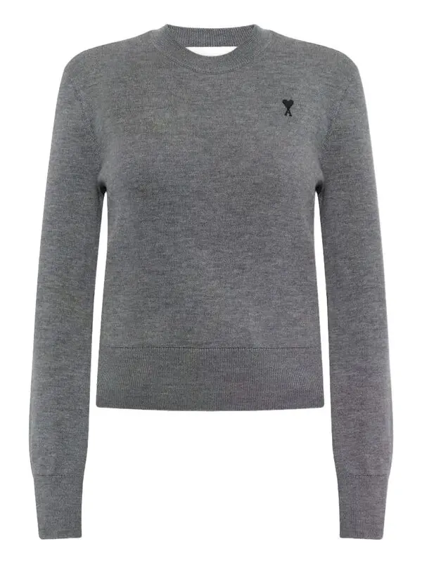 AMI Paris Long-slevees Sweater - Grey