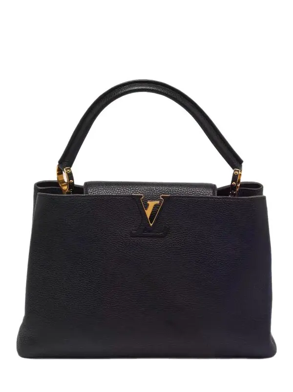 LOUIS VUITTON 2014 Mm Capucines Handbag - Black
