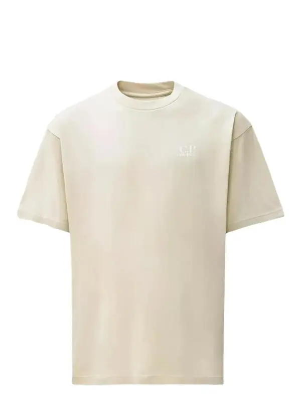 C.P. COMPANY 30/1 Jersey Short Sleeve British Sailor T-shirt - Neutrals