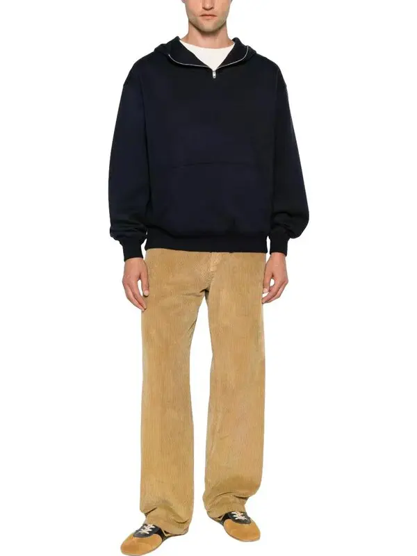 UMIT BENAN Quarter-zip Hoodie - Blue