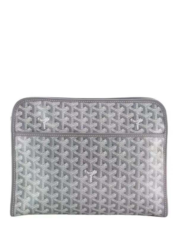 Goyard Jouvence Toiletry Coated Canvas Gm Pouch - Grey
