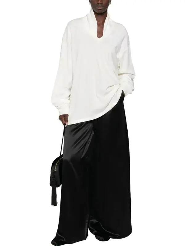 VIKTORIA CHAN Inez Shawl-collar Sweater - Neutrals