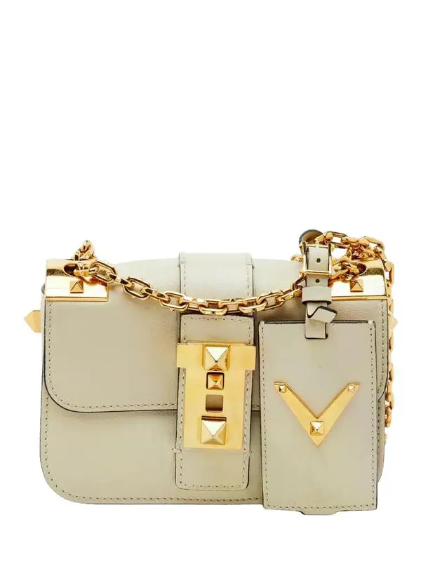 Valentino Garavani B-rockstud Chain Shoulder Bag - Neutrals