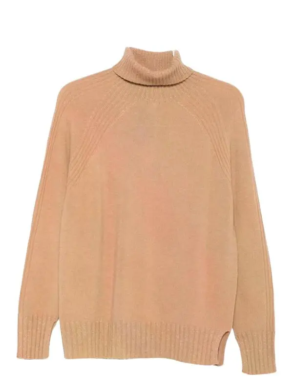 TWINSET Roll-neck Raglan-sleeve Sweater - Neutrals