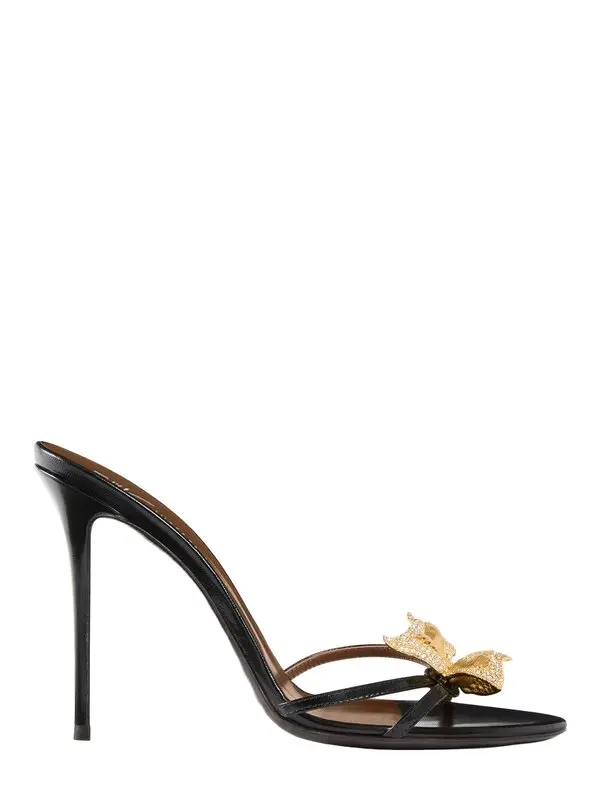 GIUSEPPE ZANOTTI Butterfly Mule 105 - Black