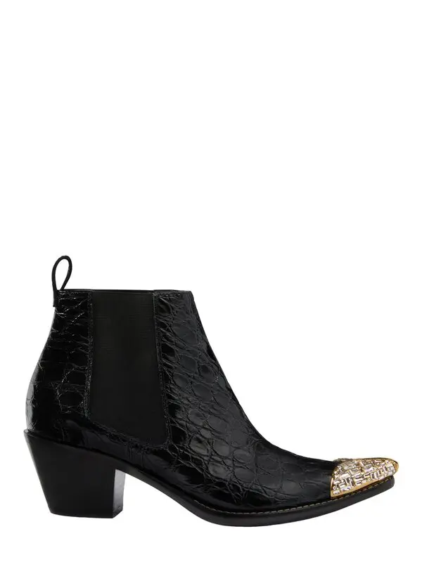 GIUSEPPE ZANOTTI Jewelry Texano Bootie 55 - Black