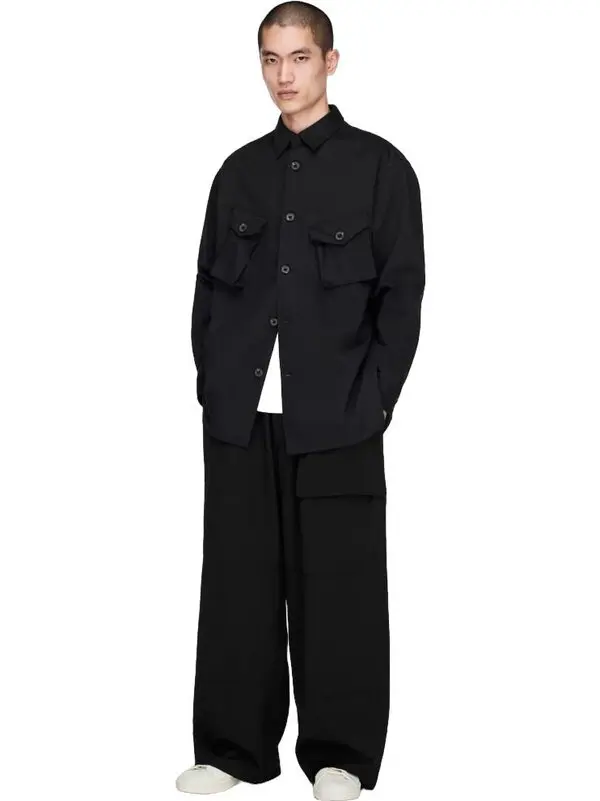 Adidas Y-3 Twill Utility Overshirt - Black