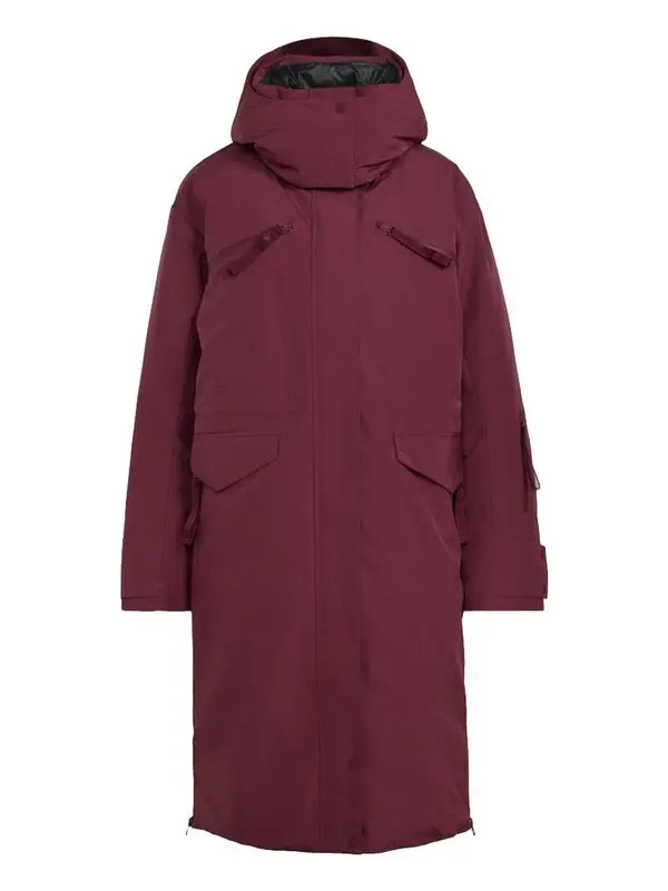 Adidas By Stella Mccartney Long Padded Winter Jacket - Maroon