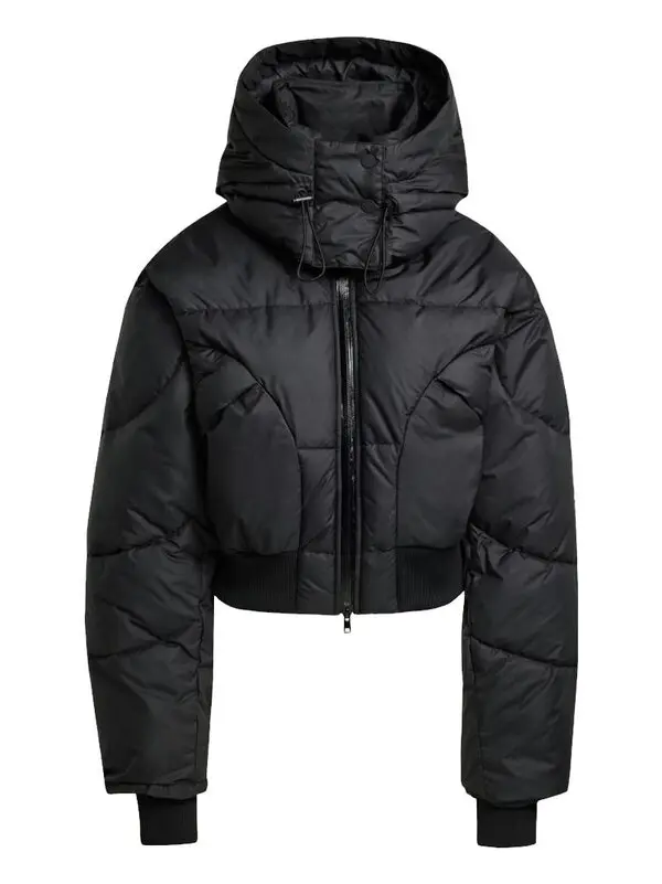 Adidas By Stella Mccartney Cropped Padded Winter Jacket - Black