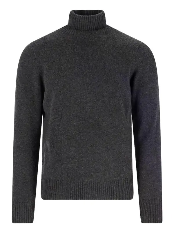 DRUMOHR Ribbed-knit Roll-neck Sweater - Grey