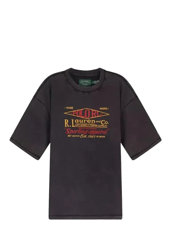 Polo Ralph Lauren Relaxed Fit Jersey Graphic T-shirt - Black