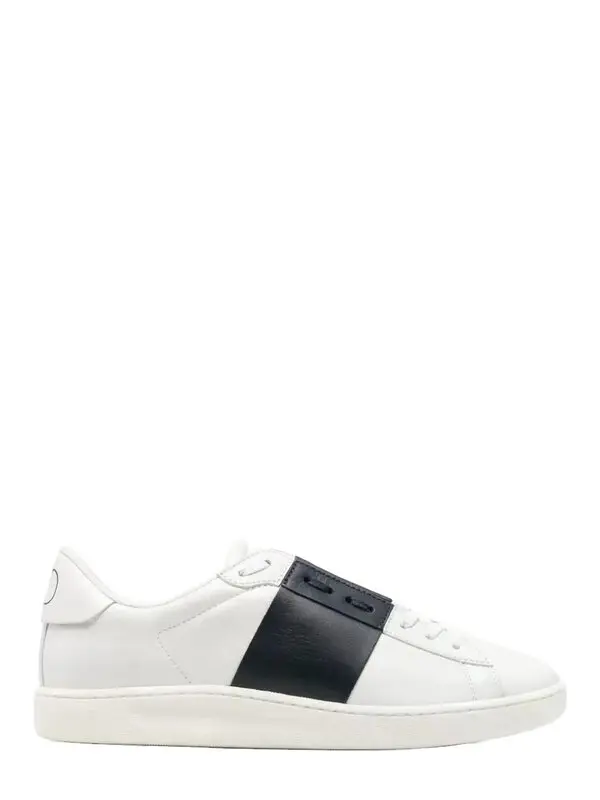 Valentino Garavani Vlogo Leather Sneakers - White