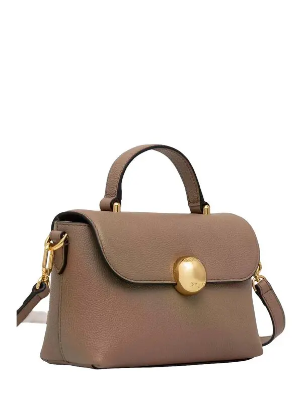 Furla Mini Moonlight Leather Tote Bag - Brown
