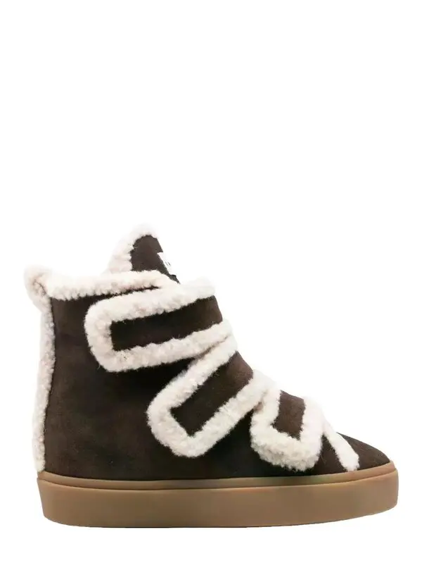 Inuikii Shearling Touch-strap Boots - Brown