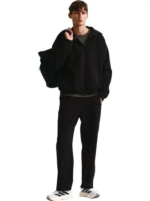 H&M Hooded Activewear Jacket With Drymove - Black